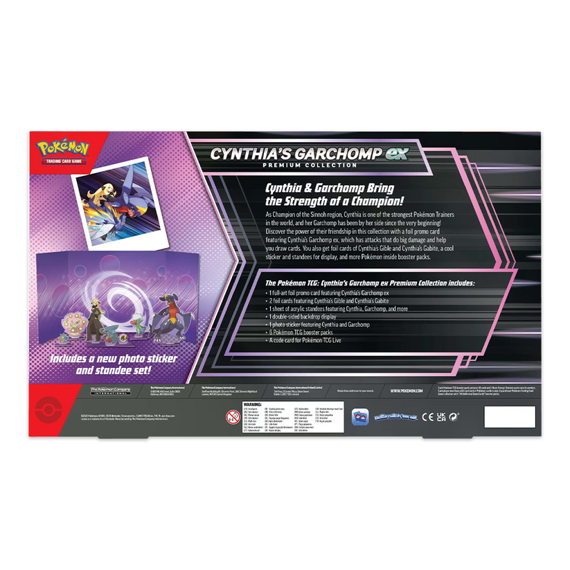 Pokemon TCG: Cynthia's Garchomp ex Premium Collection – Eclipse Cards