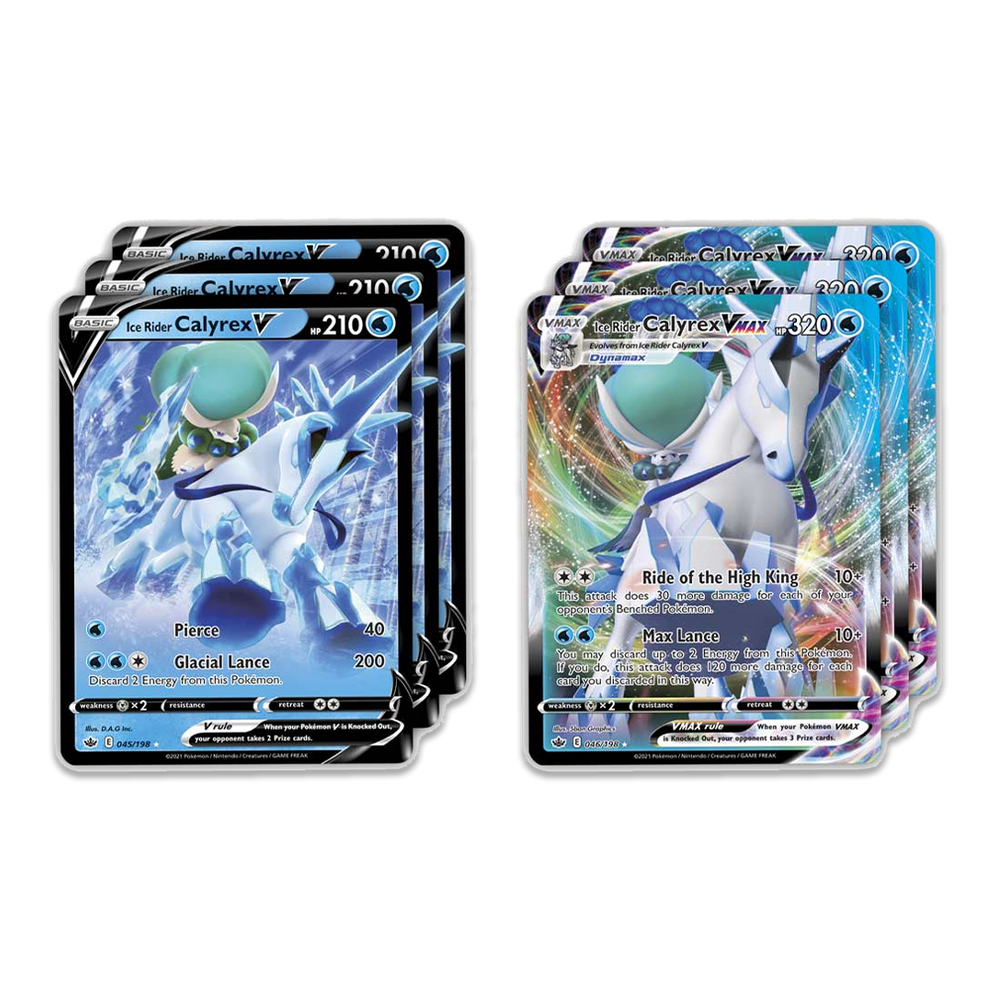 Pokémon TCG: Ice Rider / Shadow Rider Calyrex VMAX League Battle Deck ...