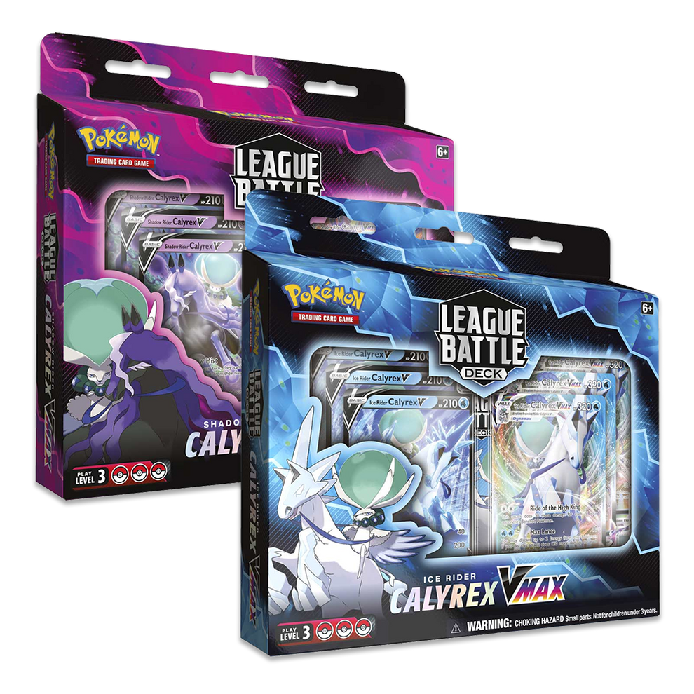 Pokémon TCG: Ice Rider / Shadow Rider Calyrex VMAX League Battle Deck ...